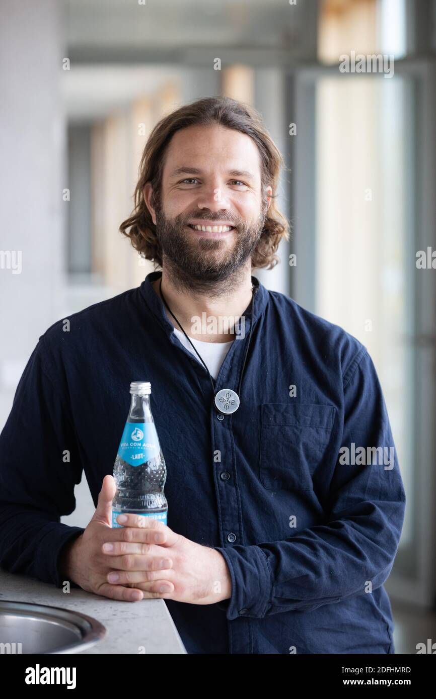 Benjamin Adrion Founder Drinking Water High Resolution Stock ...
