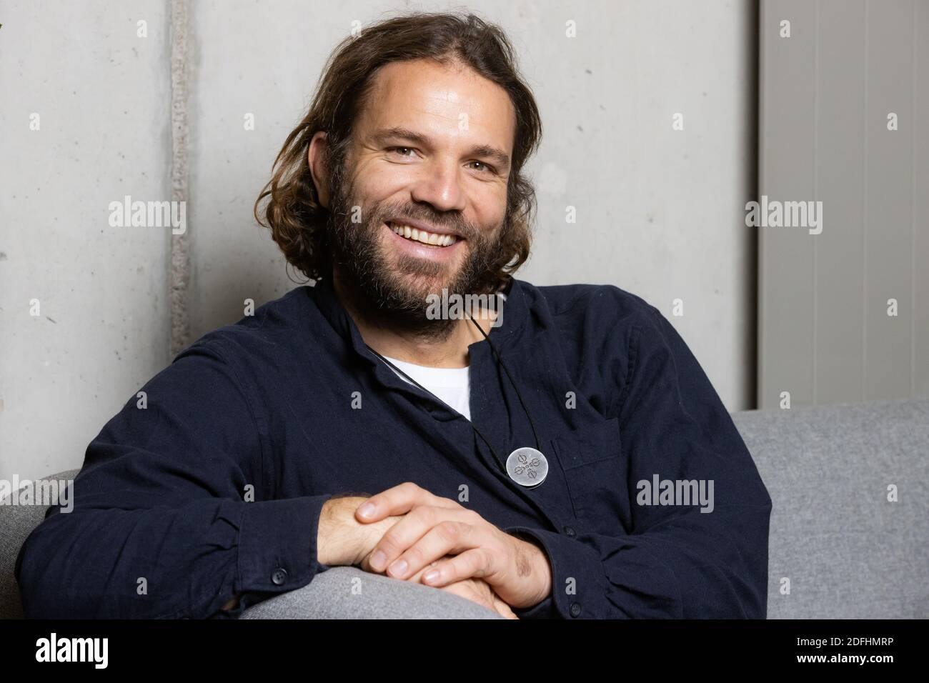 Benjamin Adrion Founder Drinking Water High Resolution Stock ...