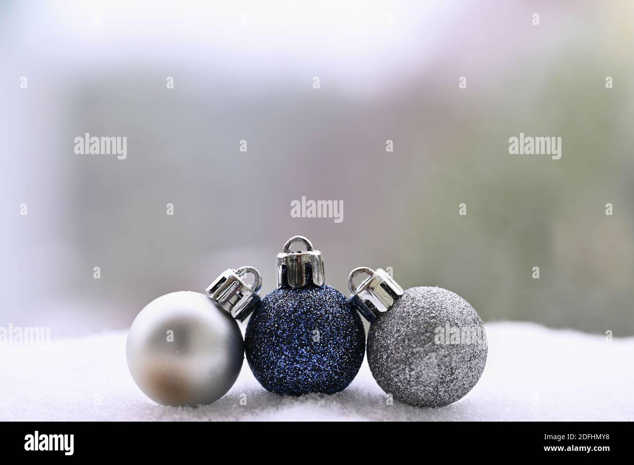 Christmas background. Beautiful decorations for the Christmas tree on ...
