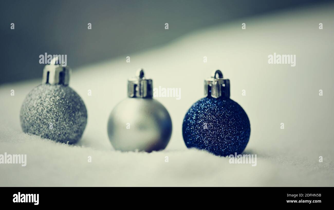 Christmas background. Beautiful decorations for the Christmas tree on ...
