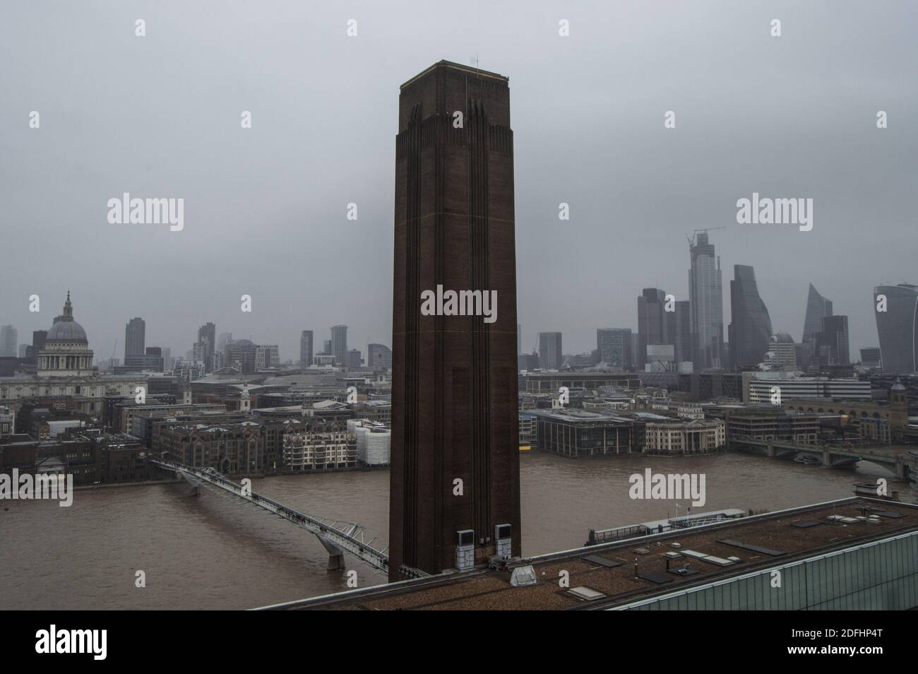 The Tate Modern Blavatnik Building Viewing Level captured in London, UK ...