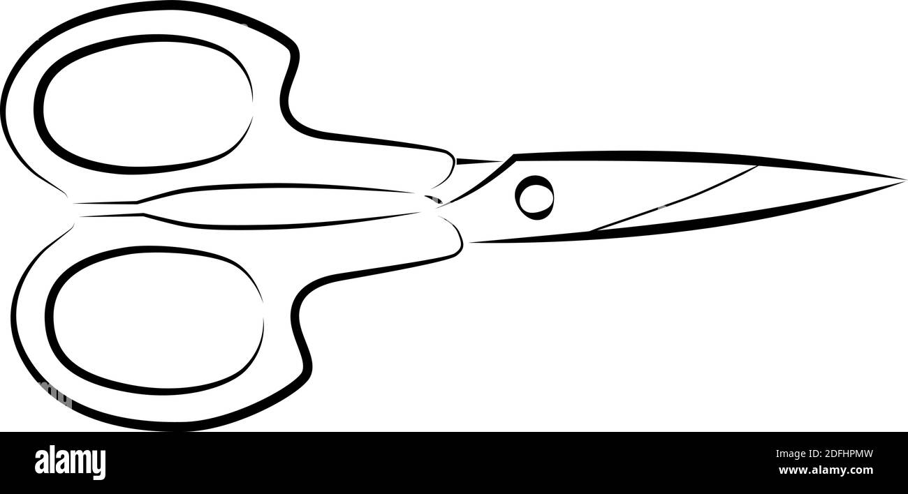 Abstract image of scissors Stock Vector Images - Alamy