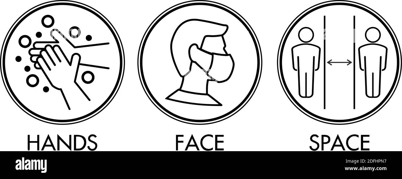 Coronavirus prevention measures. Quarantine concept for poster, flyer ...