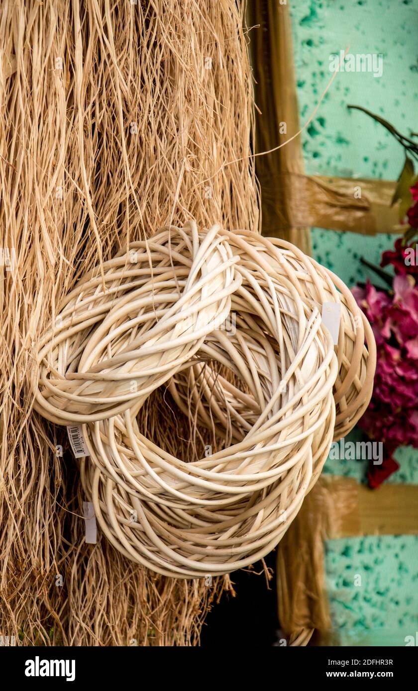 A vertical shot of a cable from a thatch lawn. Perfect for wallpaper ...