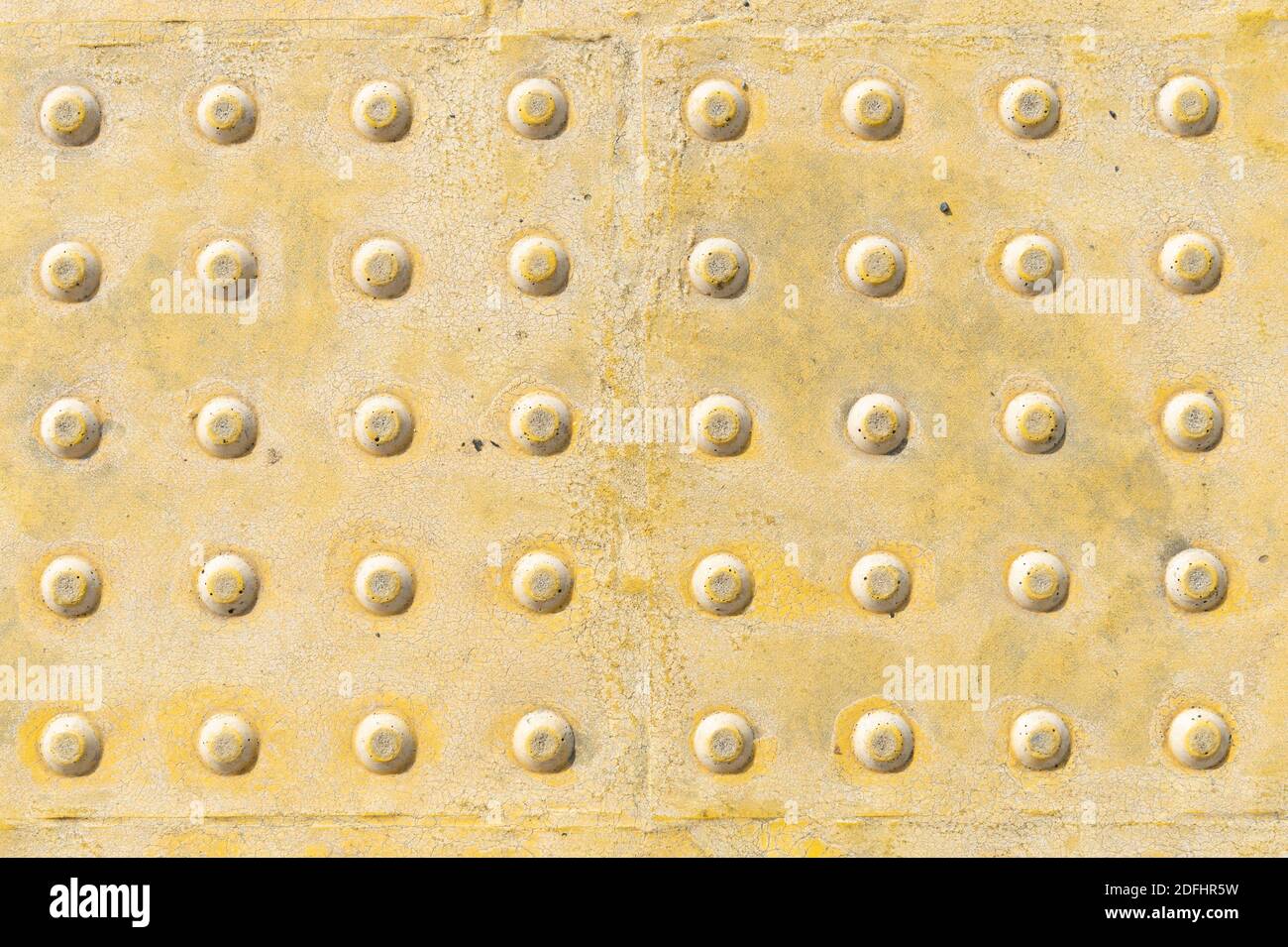 Tactile Paving Slabs Texture. Yellow Dot Walk Way, Blind Safety on ...