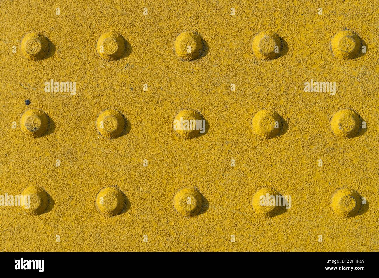 Tactile Paving Slabs Texture. Yellow Dot Walk Way, Blind Safety on ...