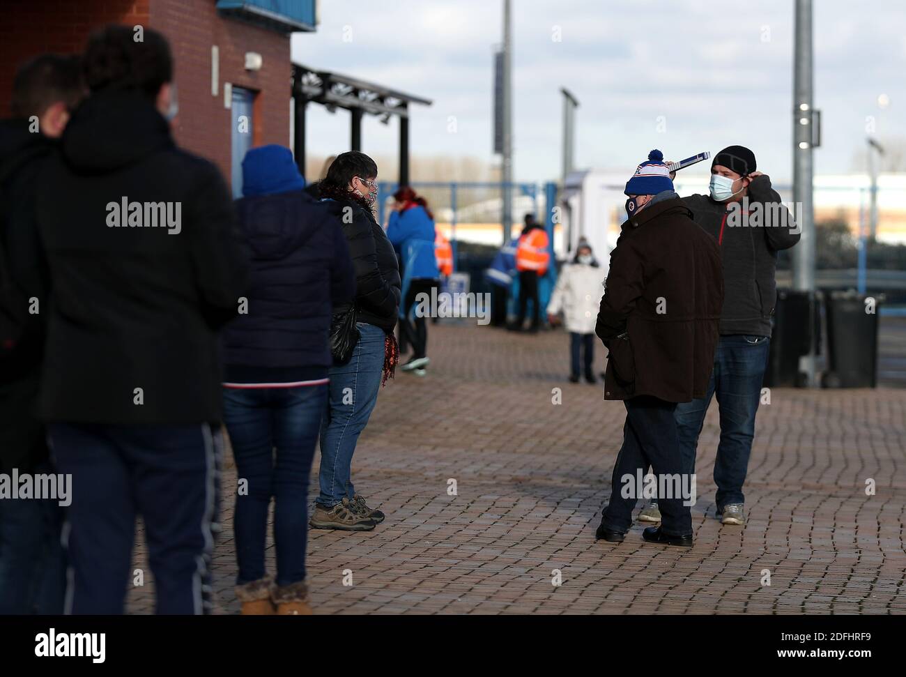Reading fans outside the stadium ahead of the Sky Bet Championship ...