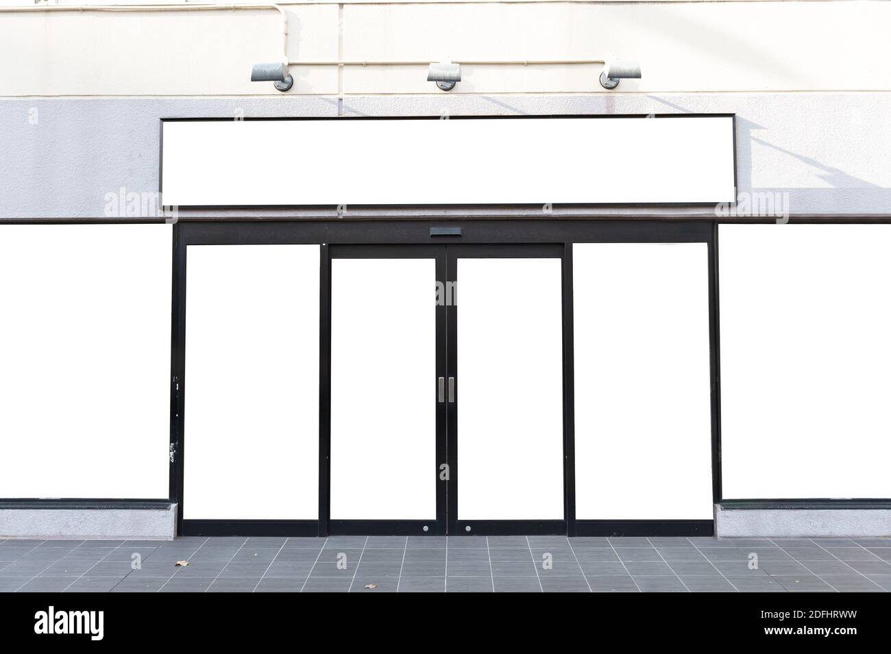 Shop Boutique Store Front with Big Window and Place for Name Stock ...