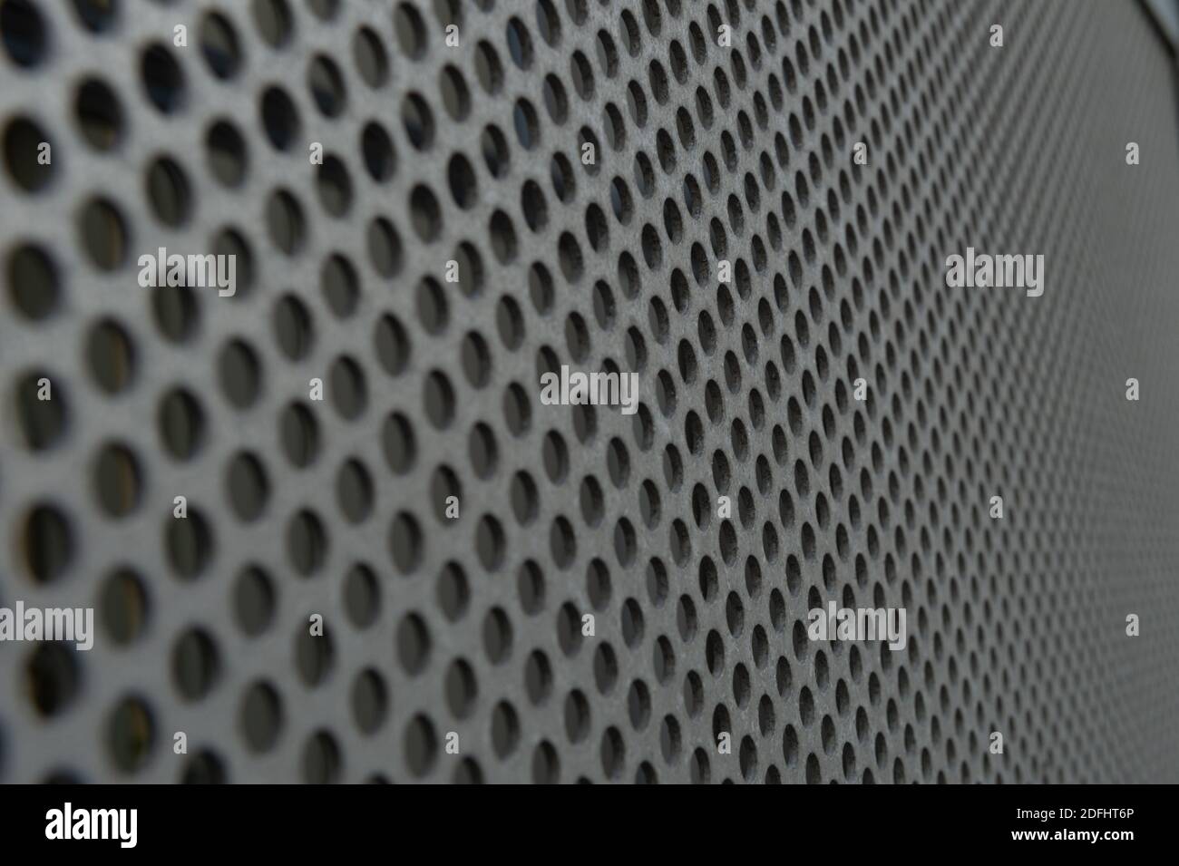 White metal plate with many small circular holes Stock Photo - Alamy