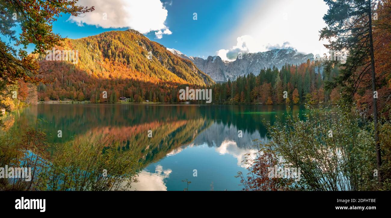 october afternoon at the lake during a colorful autumn Stock Photo - Alamy