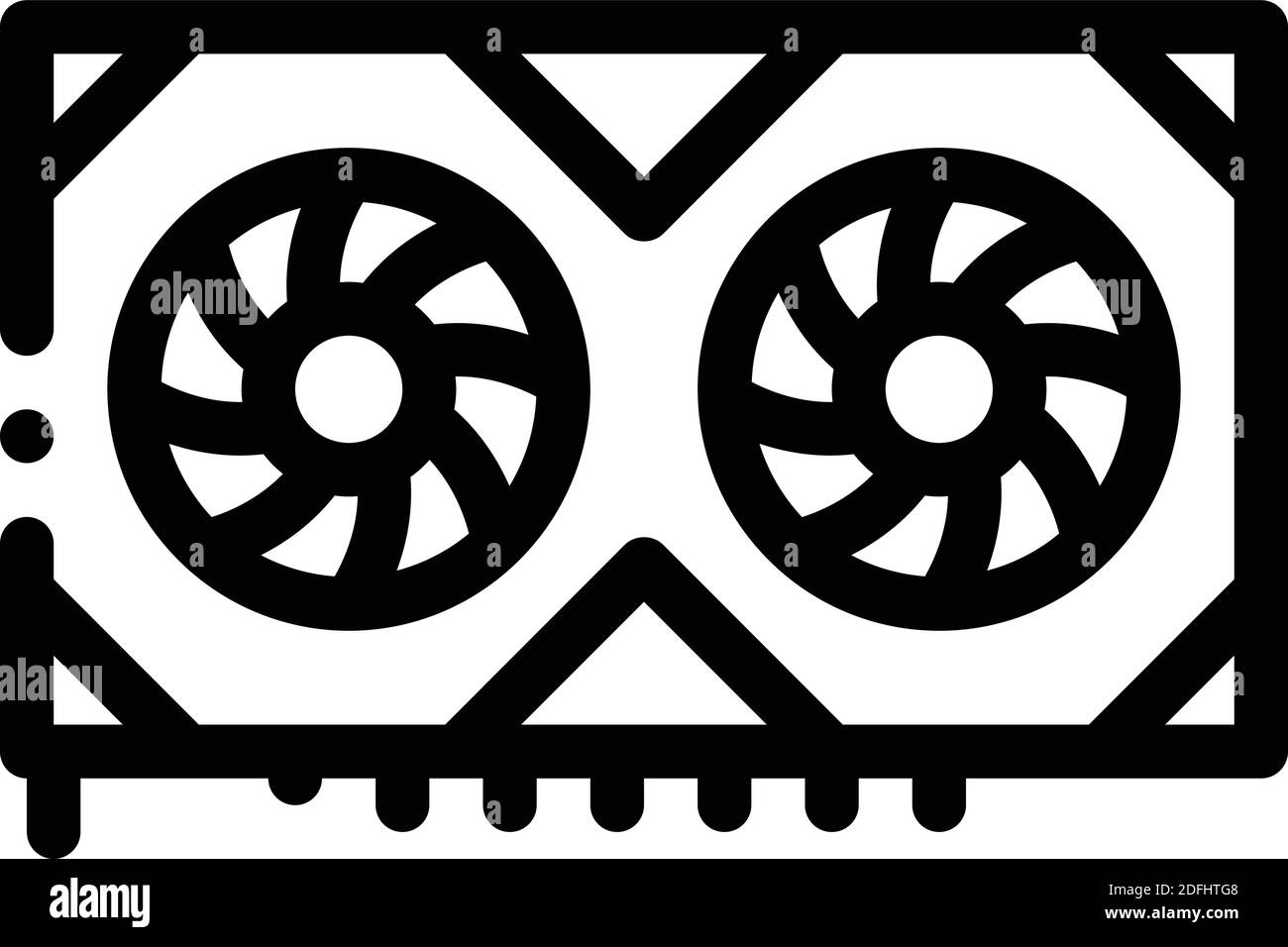 Video adapter black icon Cut Out Stock Images & Pictures - Alamy