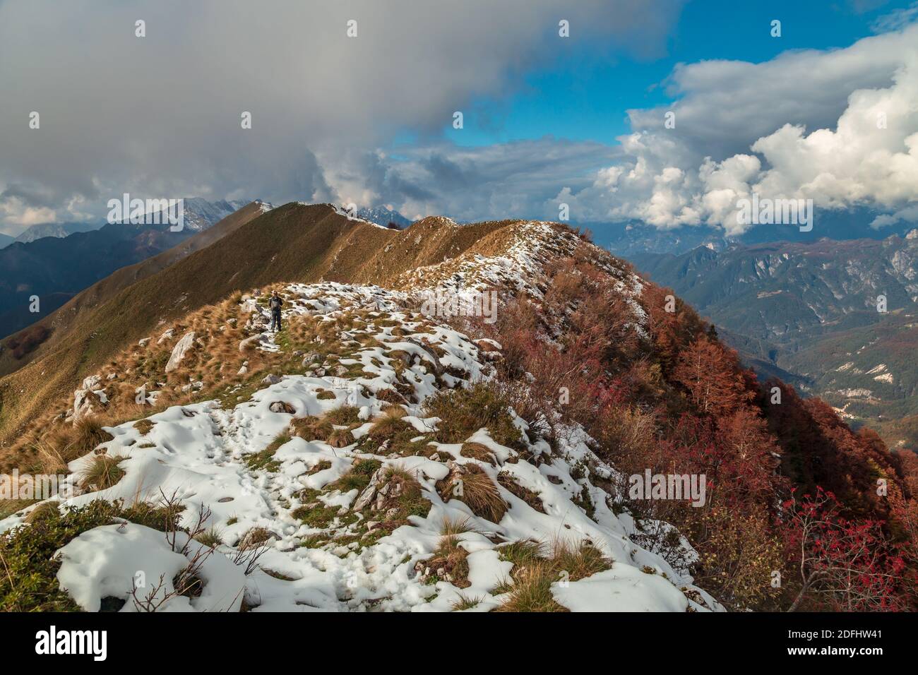 October day in the mountains of Val di Resia, in Friuli-Venezia Giulia ...