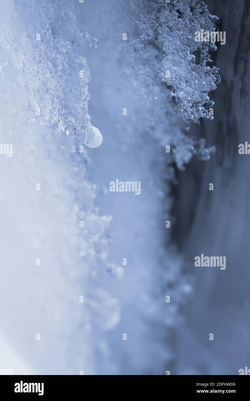 Melting ice surface close up Stock Photo - Alamy
