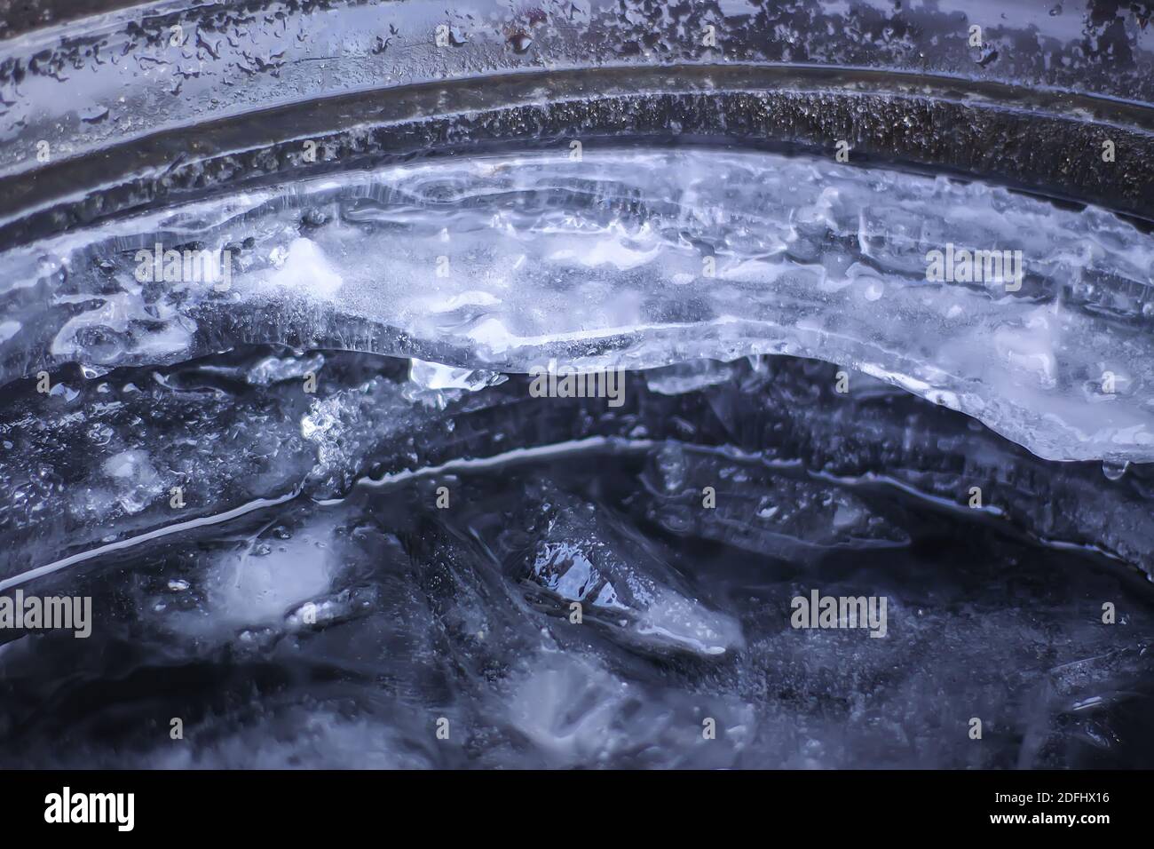Melting ice surface close up Stock Photo - Alamy