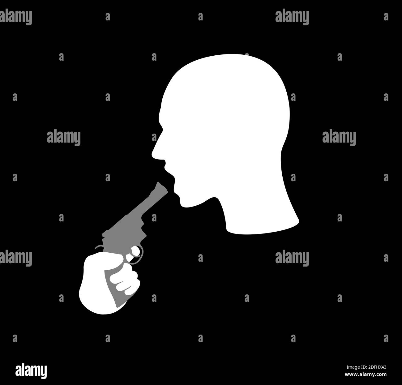 Gunshot head Black and White Stock Photos & Images - Alamy