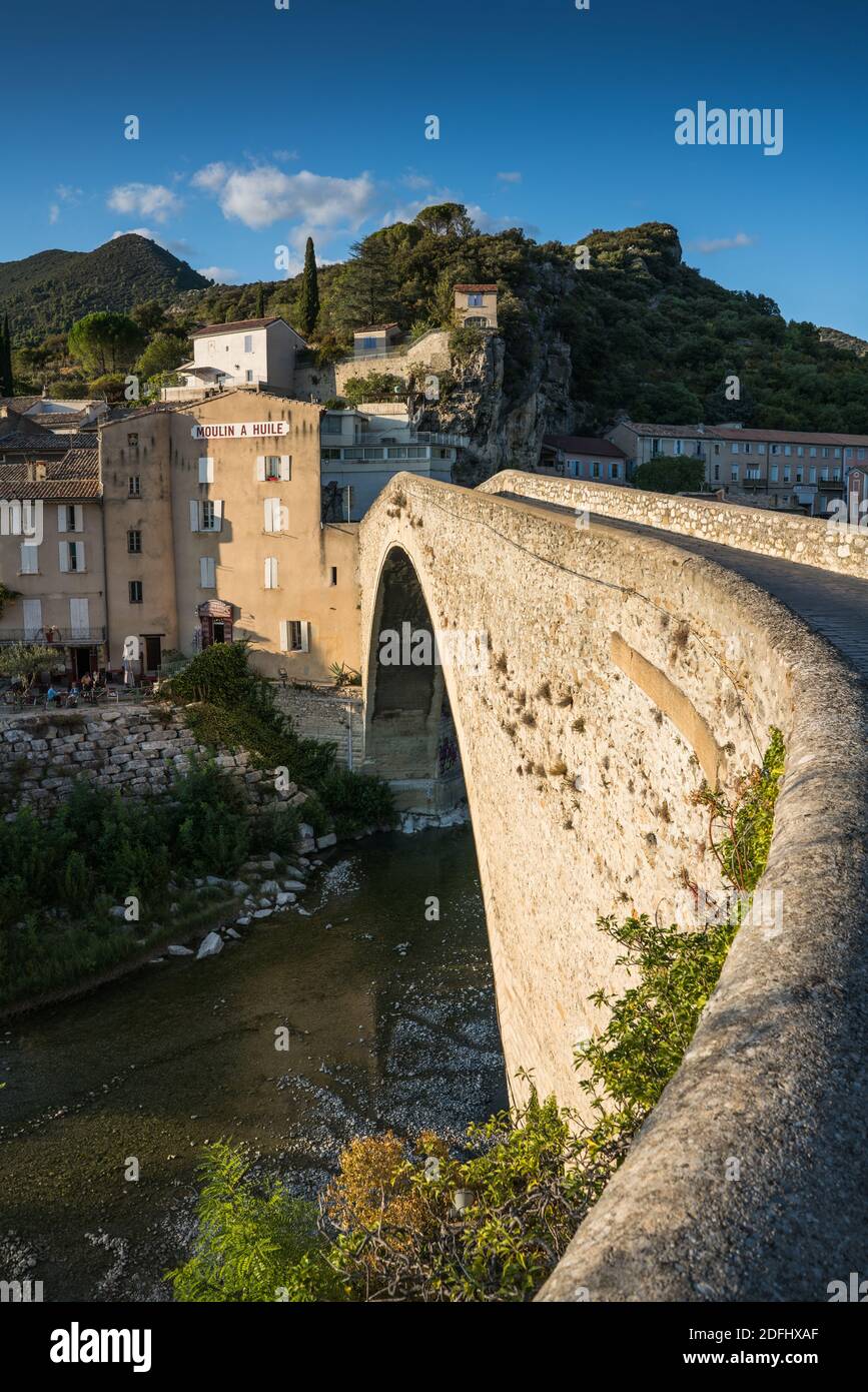 Nyons Bridge, Provence, France, Europe Stock Photo - Alamy