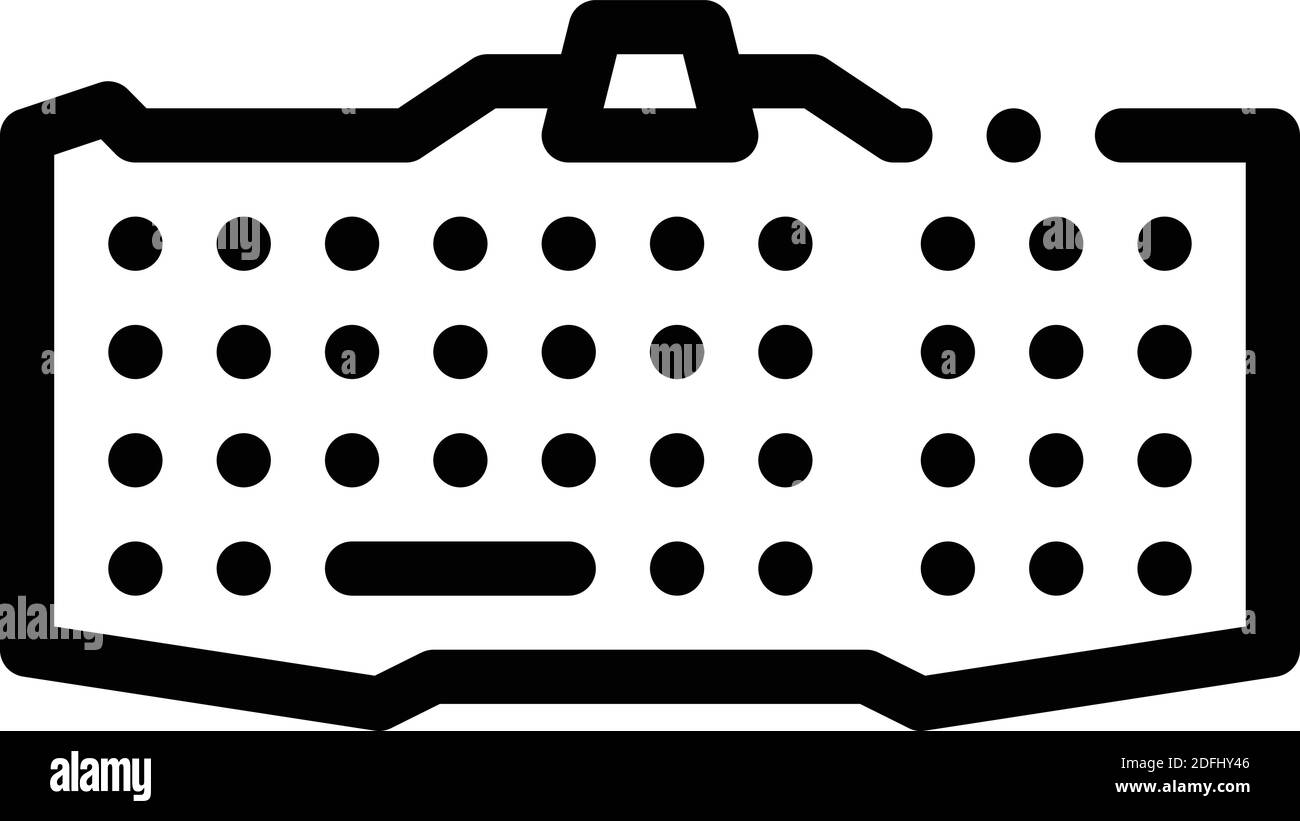 keyboard computer black icon vector illustration Stock Vector Image ...