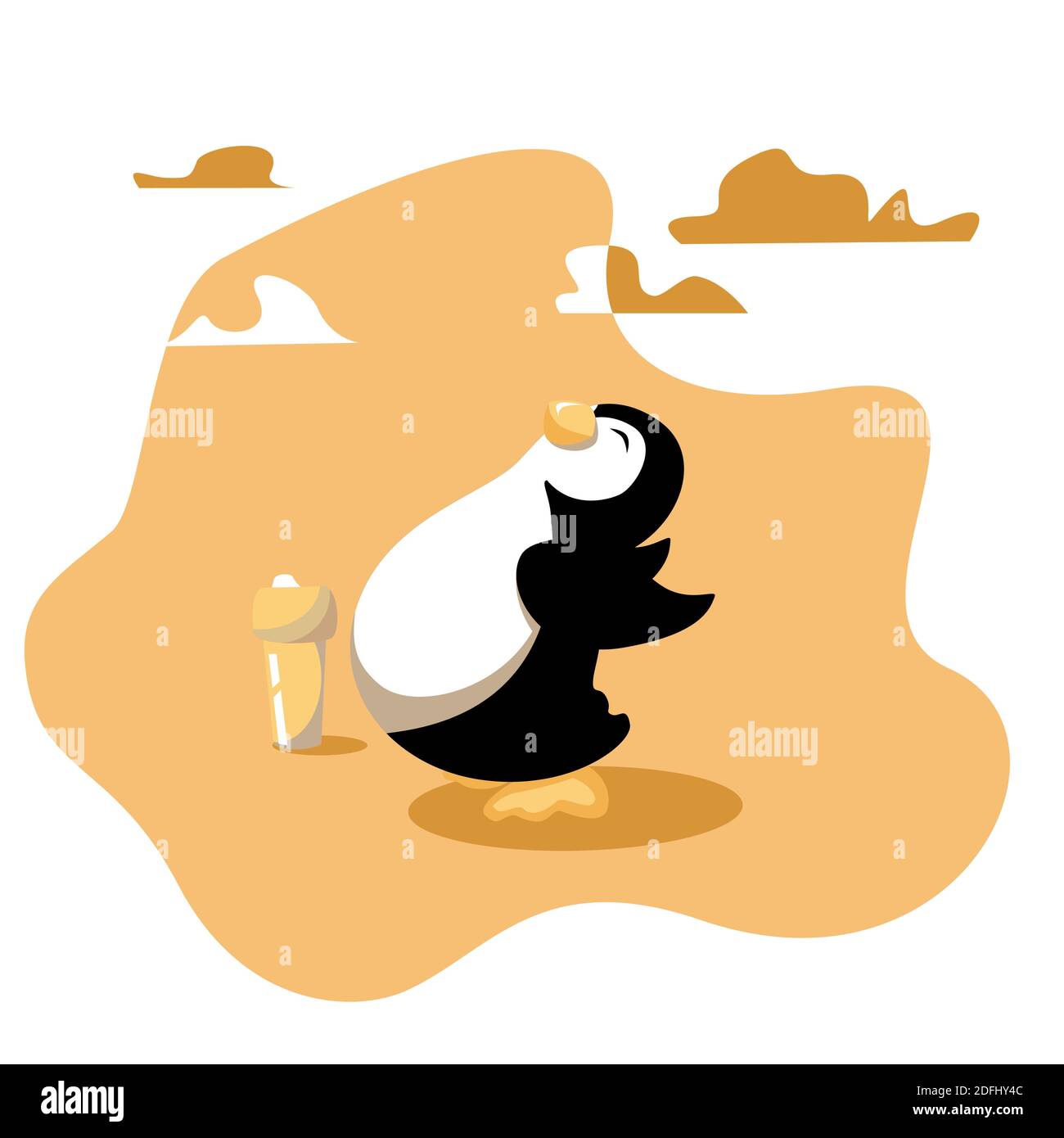 Wings stretching Stock Vector Images - Alamy