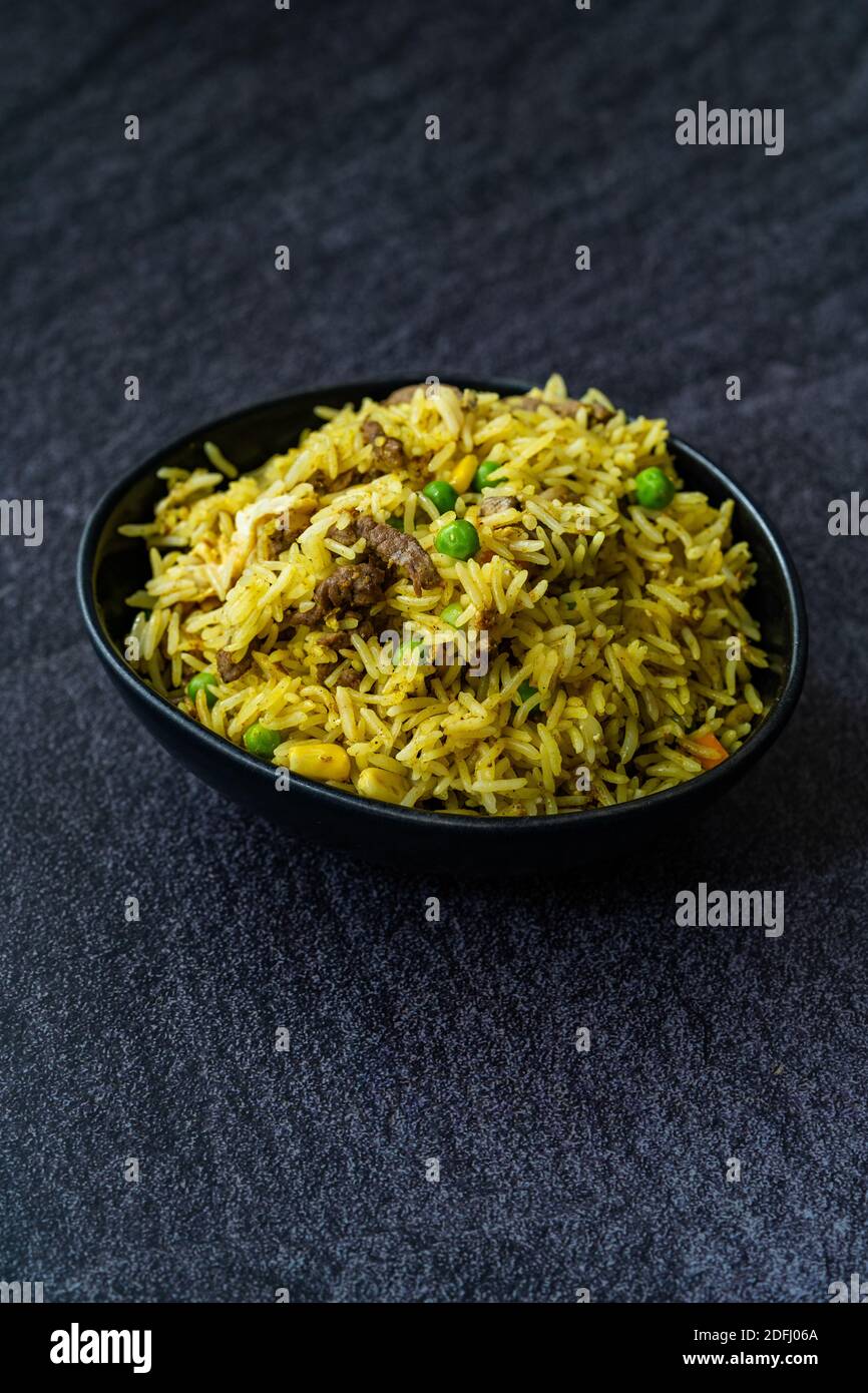 Asian Lemon Rice - South Indian Turmeric Basmati Rice Garnished with ...