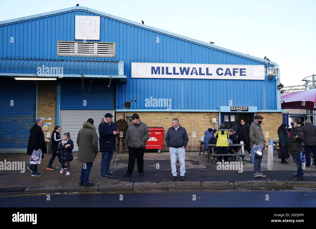 Millwall fans outside stadium hi-res stock photography and images - Alamy