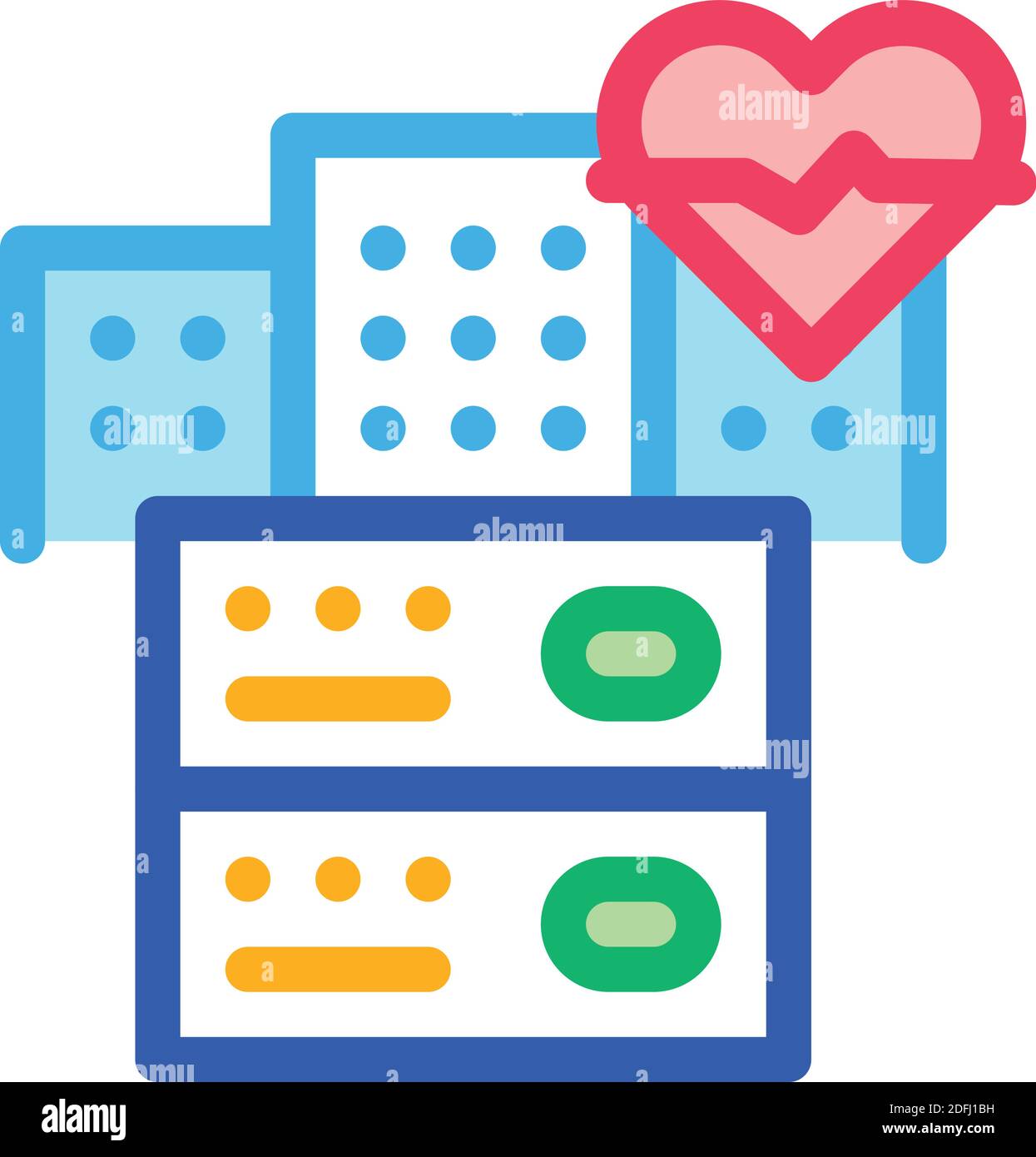 hospital review color icon vector illustration Stock Vector Image & Art ...