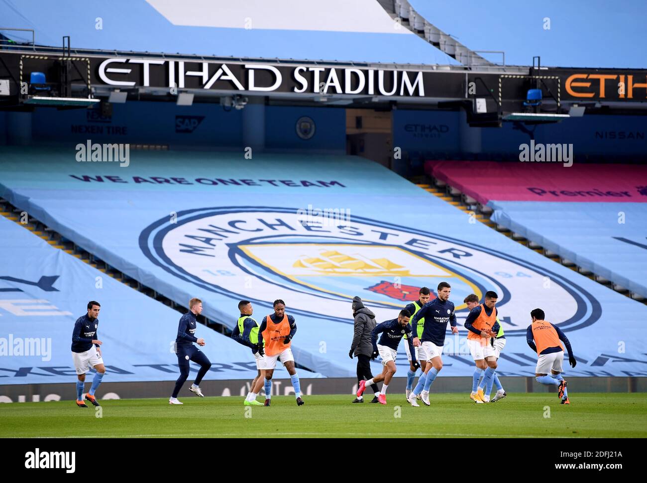 Football soccer man city full length gv general view hi-res stock ...