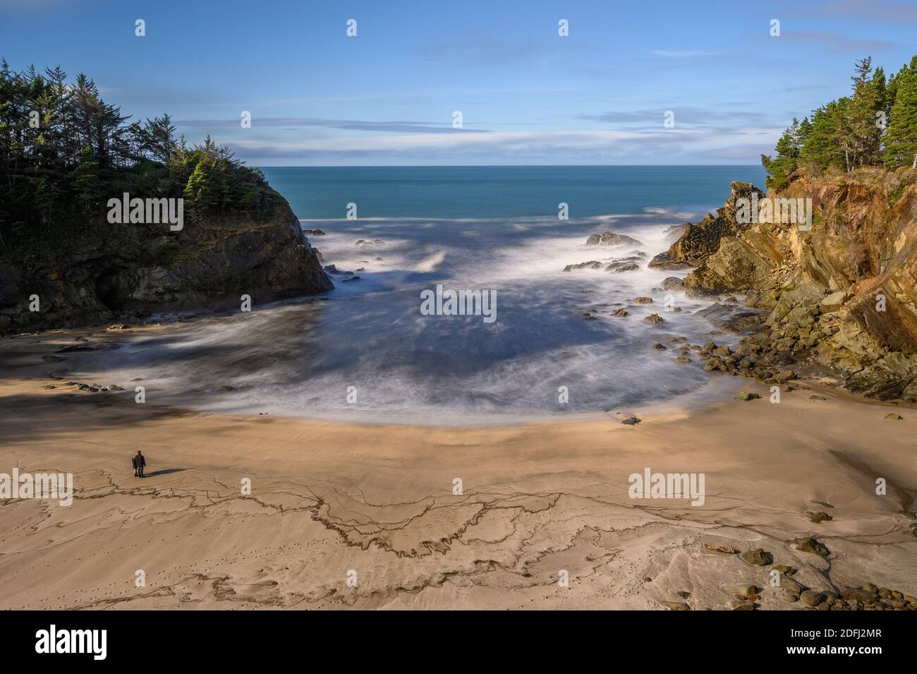 Simpson Beach, Shore Acres State Park, southern Oregon coast Stock ...