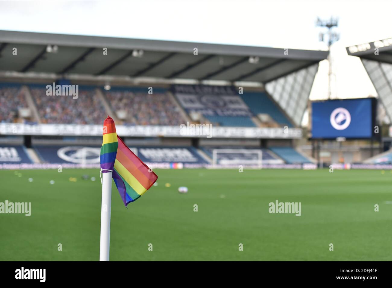 Football rainbow corner flag hi-res stock photography and images - Alamy