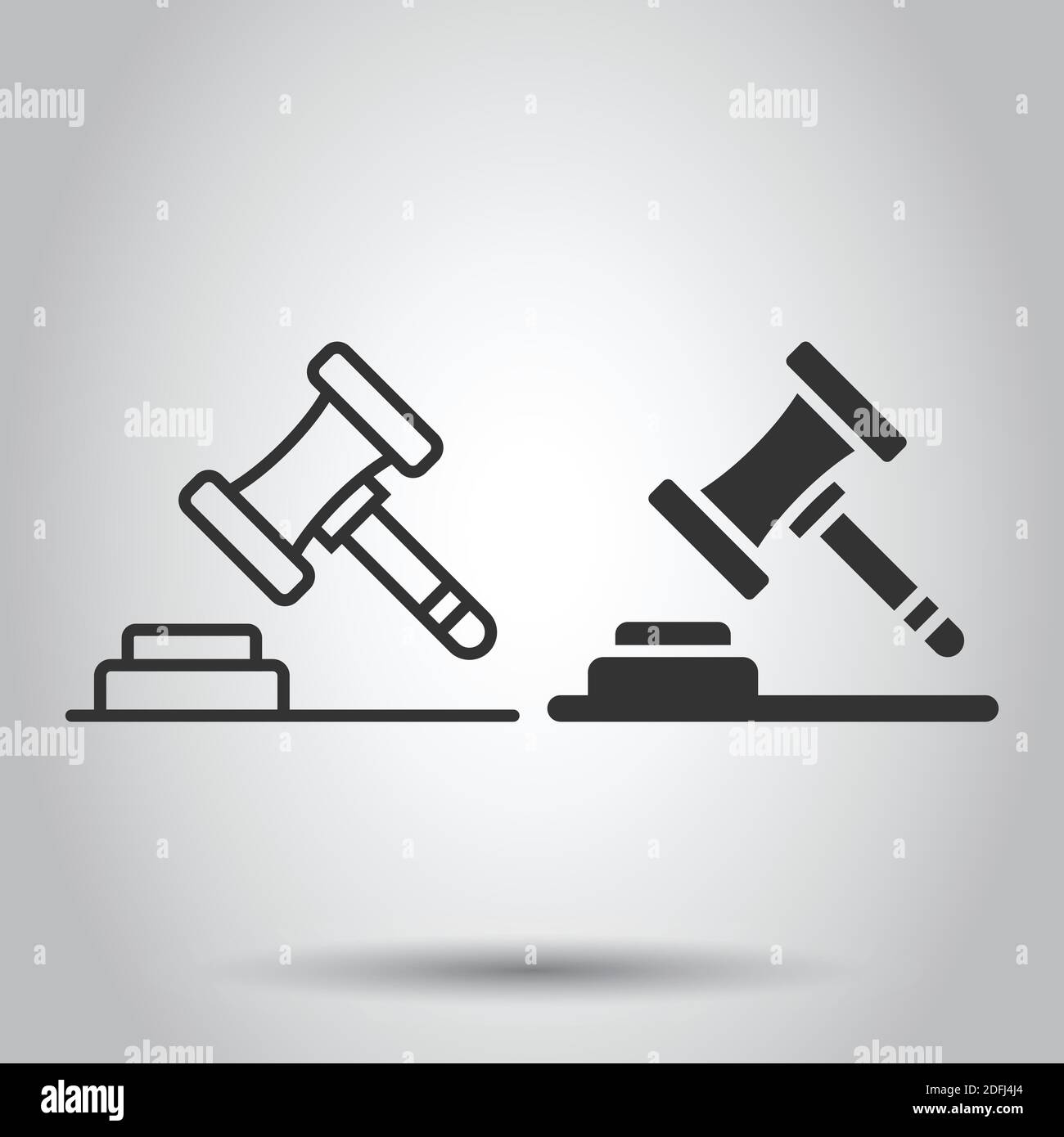 Bidding Hammer Vector