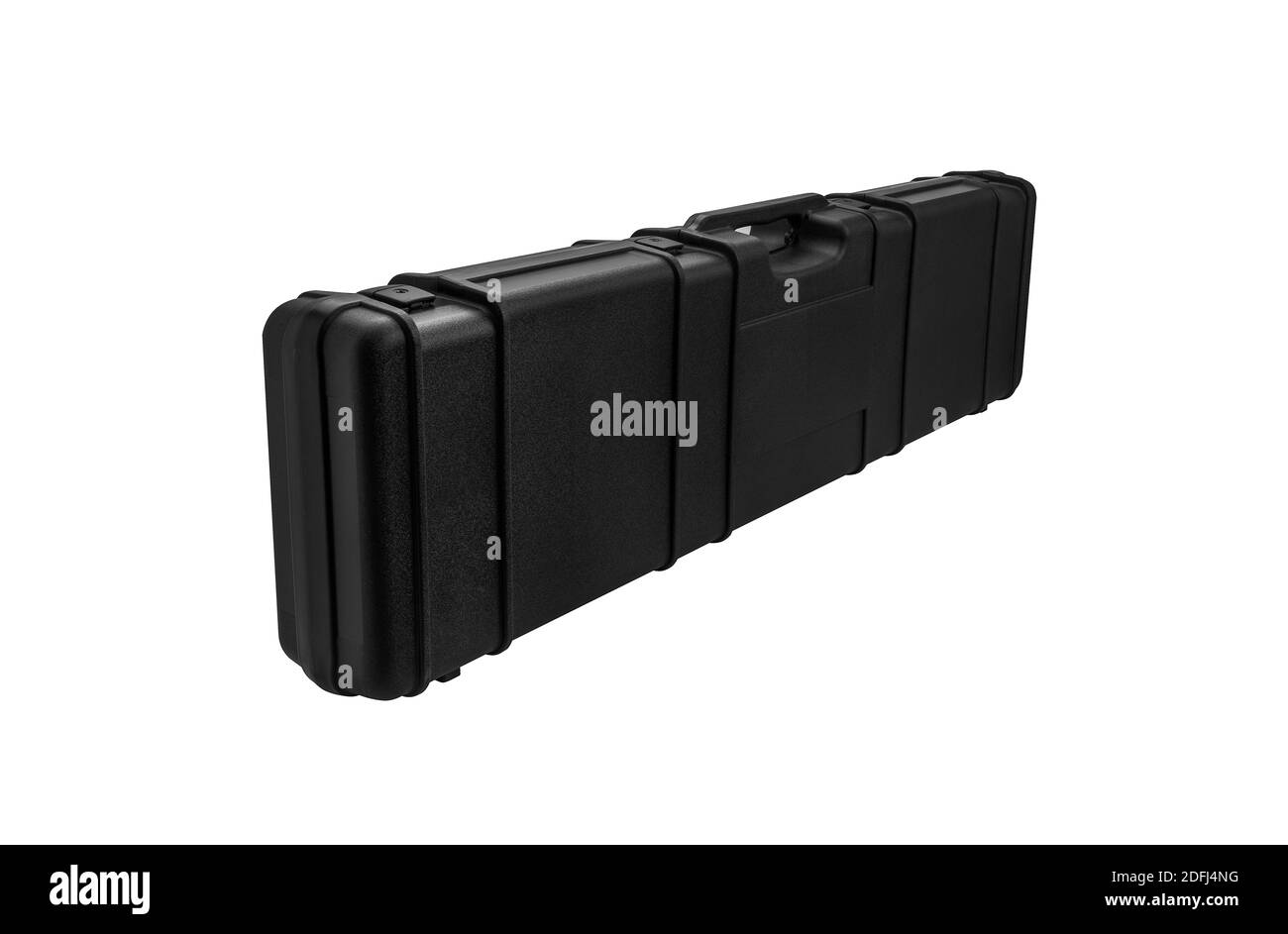 Black plastic hard case for transporting and storing weapons. Gun ...