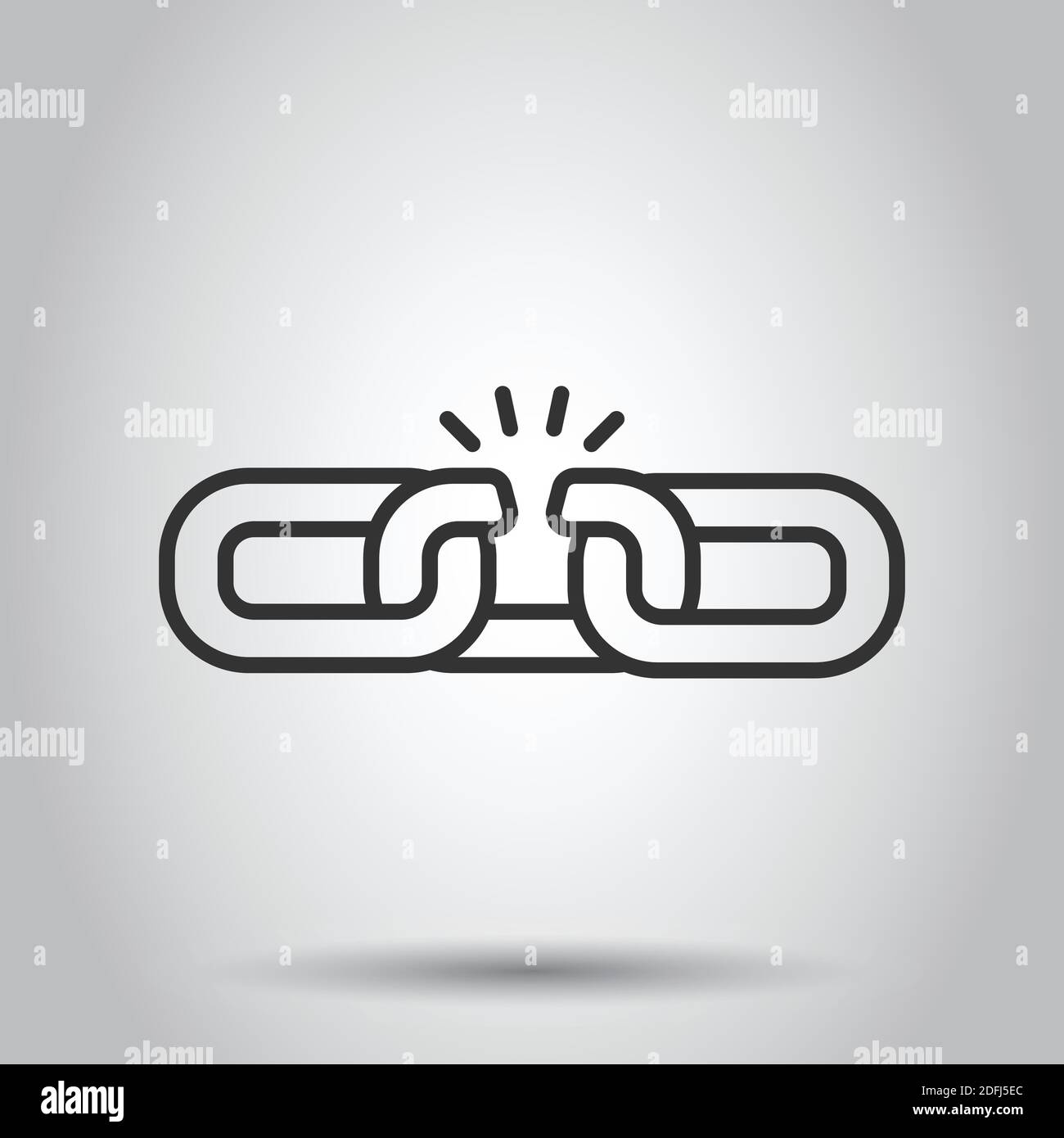 Broken chain drawing hi-res stock photography and images - Alamy