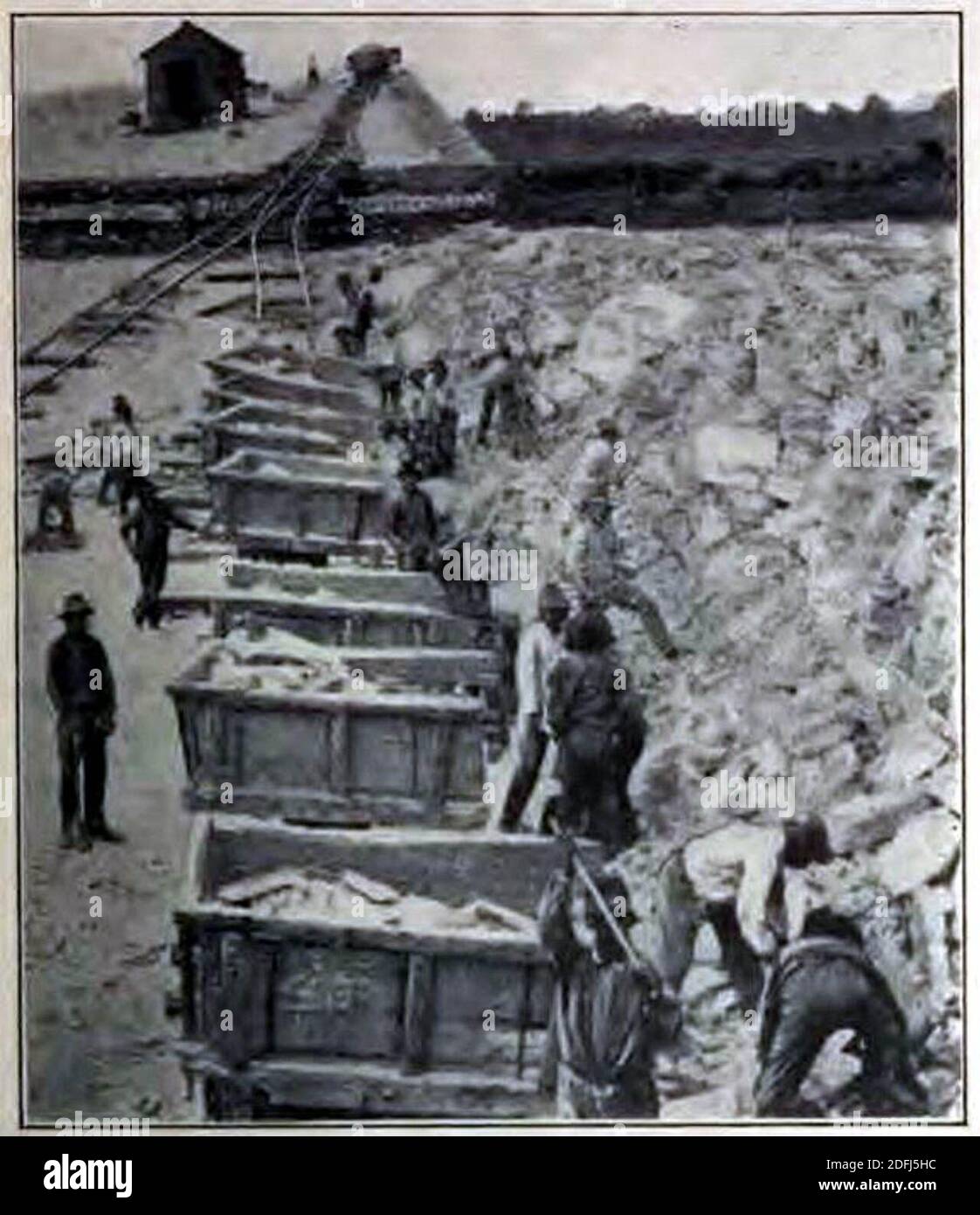 Construction of the Chicago Drainage Canal, 1900s Stock Photo - Alamy