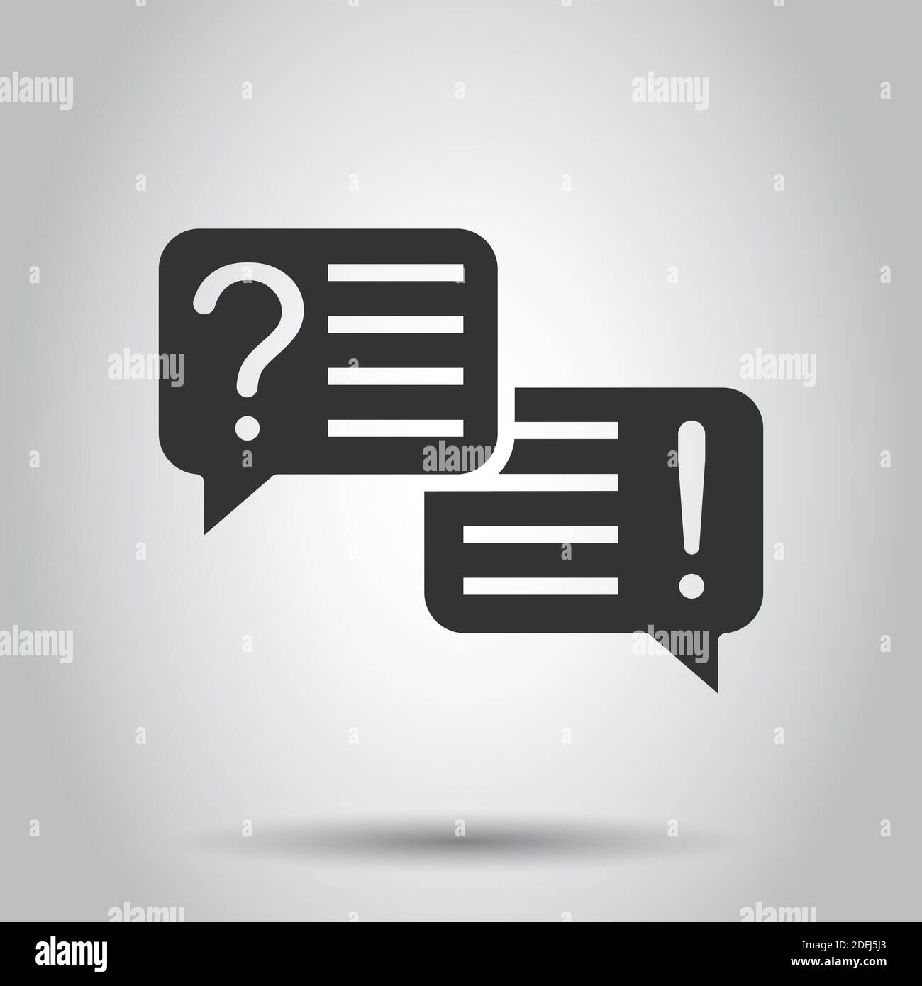 Query icon Stock Vector Images - Alamy