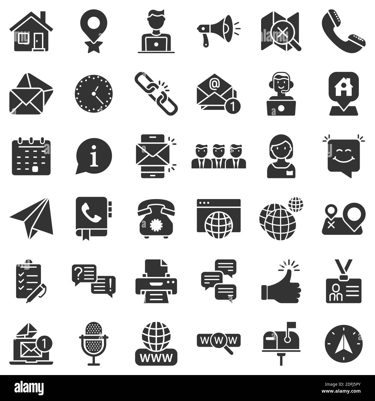 Megaphone icon in thin Cut Out Stock Images & Pictures - Alamy