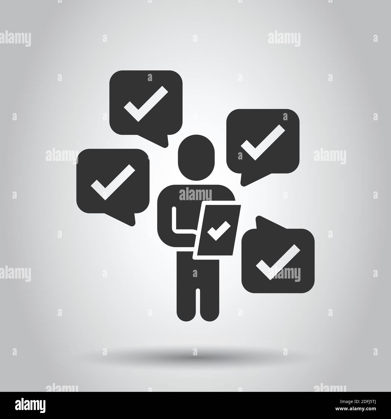 Checkmark people people in Stock Vector Images - Alamy