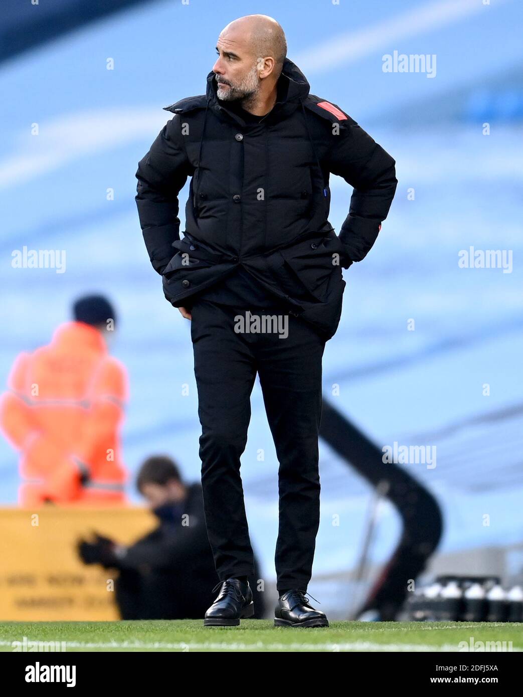 Manchester City manager Pep Guardiola during the Premier League match ...