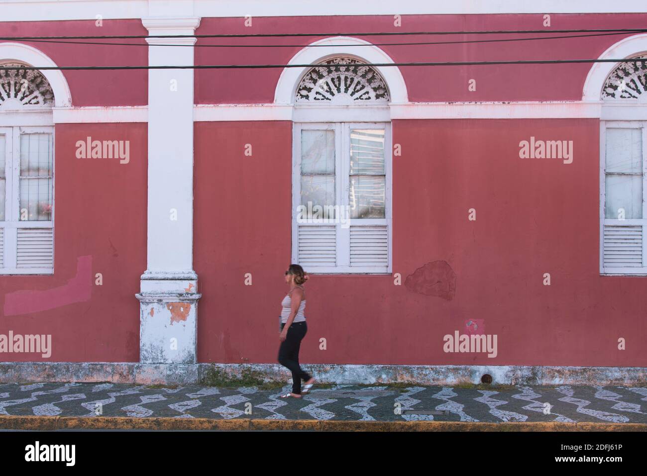 Olinda/Brazile: 08/02/2018: Facades of colorful houses on the streets ...