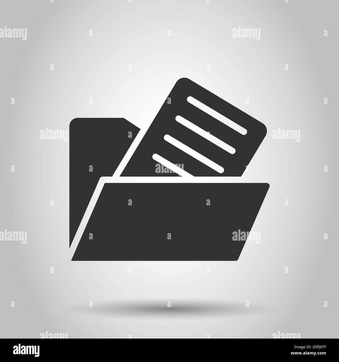 Documents folder icon in Stock Vector Images - Alamy