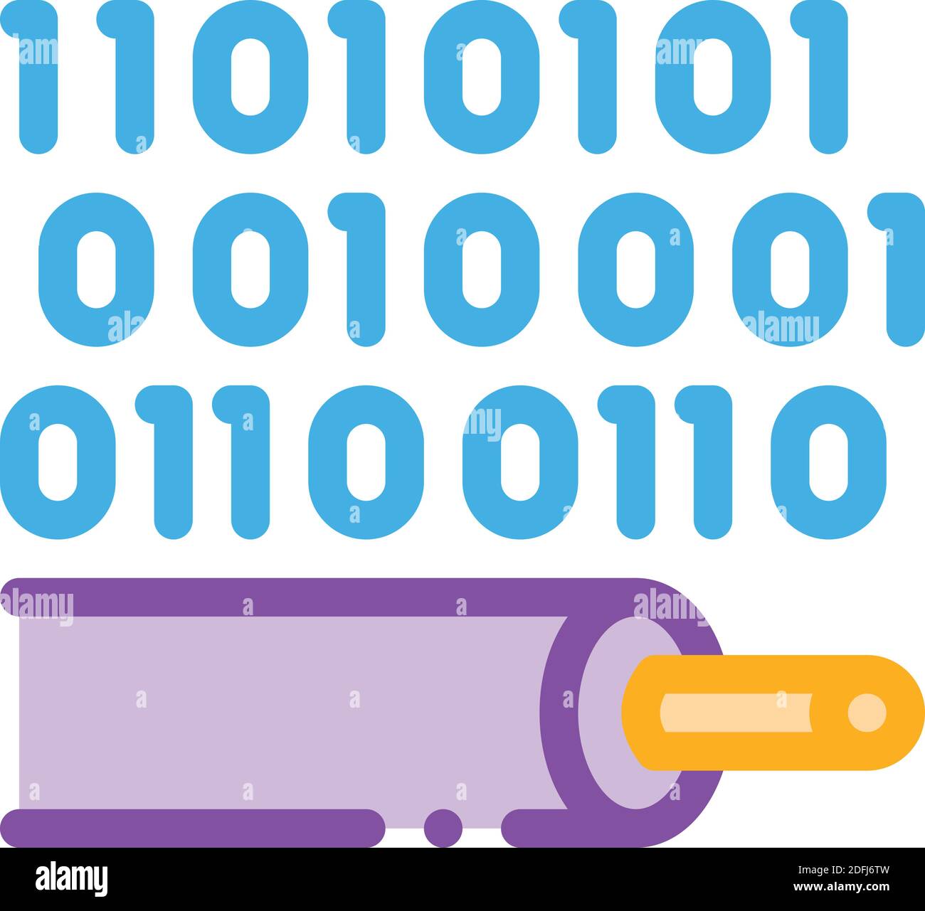 data transfer cable color icon vector illustration Stock Vector Image ...