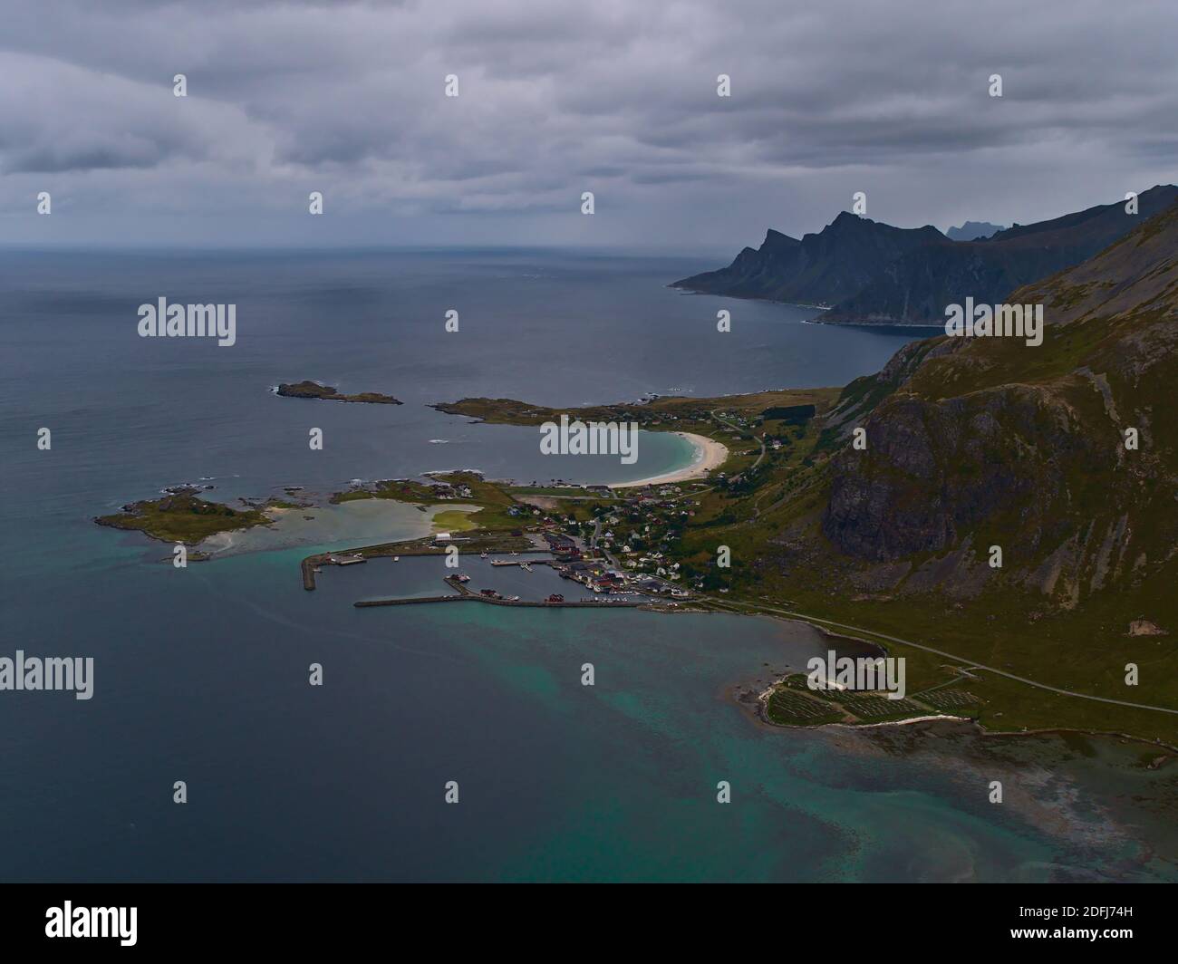 Ramberg village on coast hi-res stock photography and images - Alamy