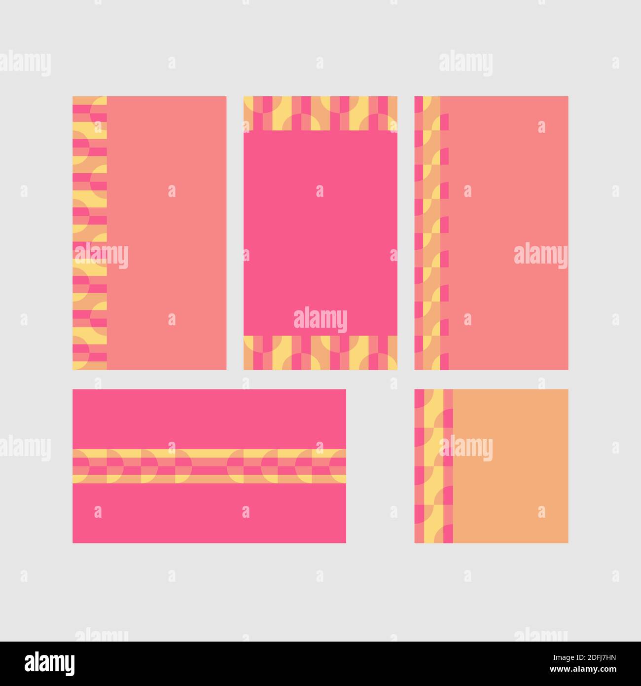 Modern decorative vector frames. Editable design templates for web ...