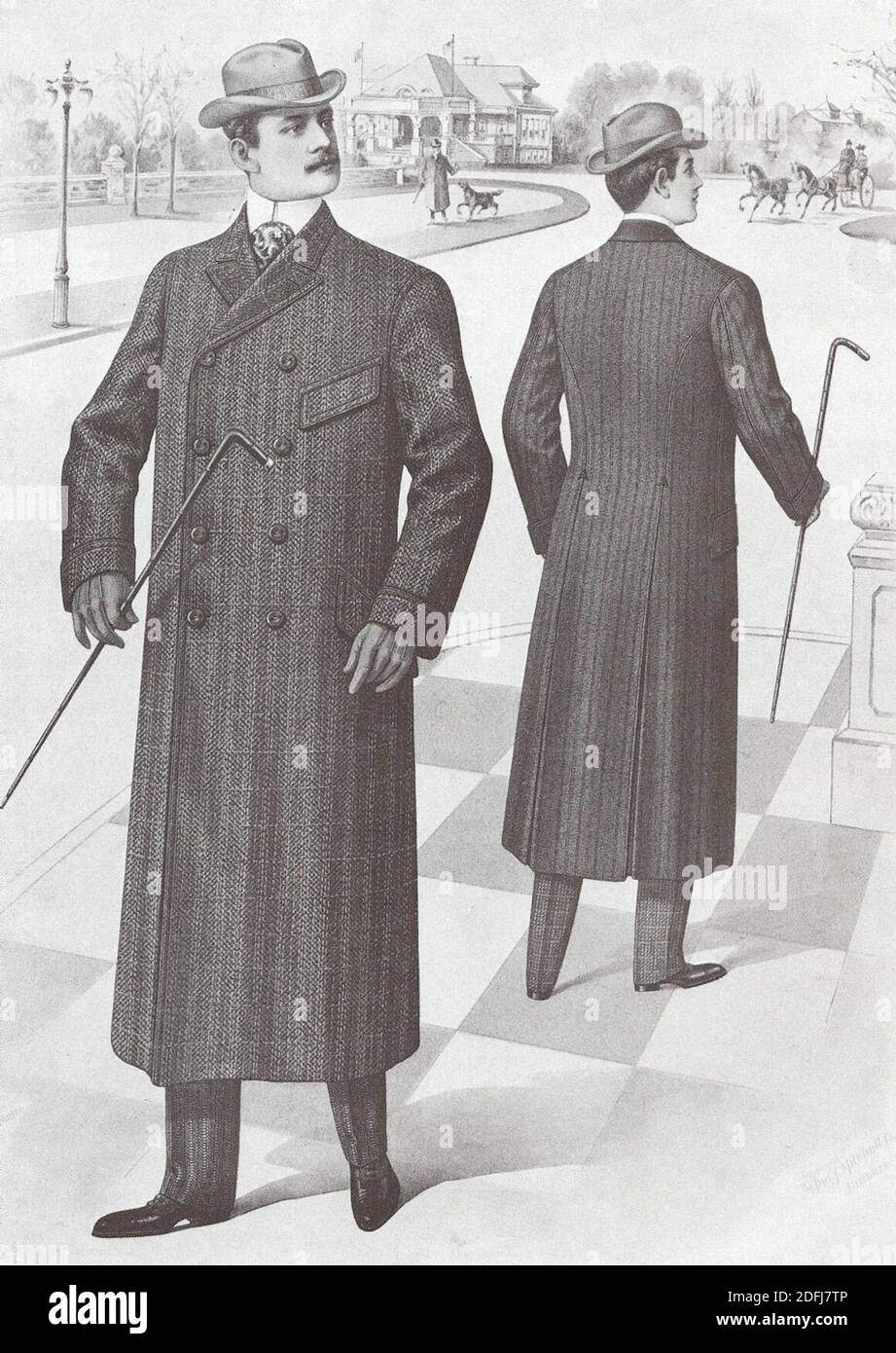 A plate of a paddock coat (side bodies, no waist seam) from 104 Stock ...
