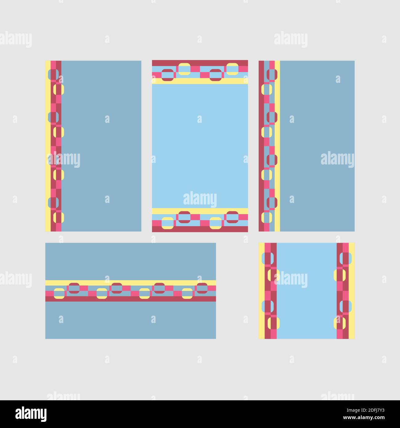 Modern decorative vector frames. Editable design templates for web ...