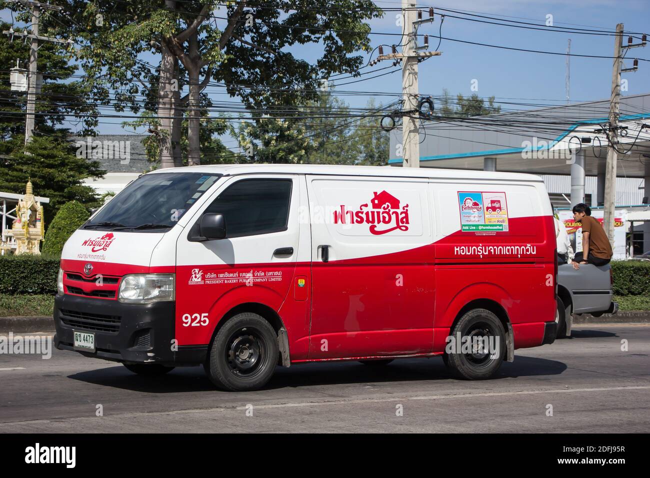 Chiangmai, Thailand - November 13 2020: Fast Delivery Van of PRESIDENT ...