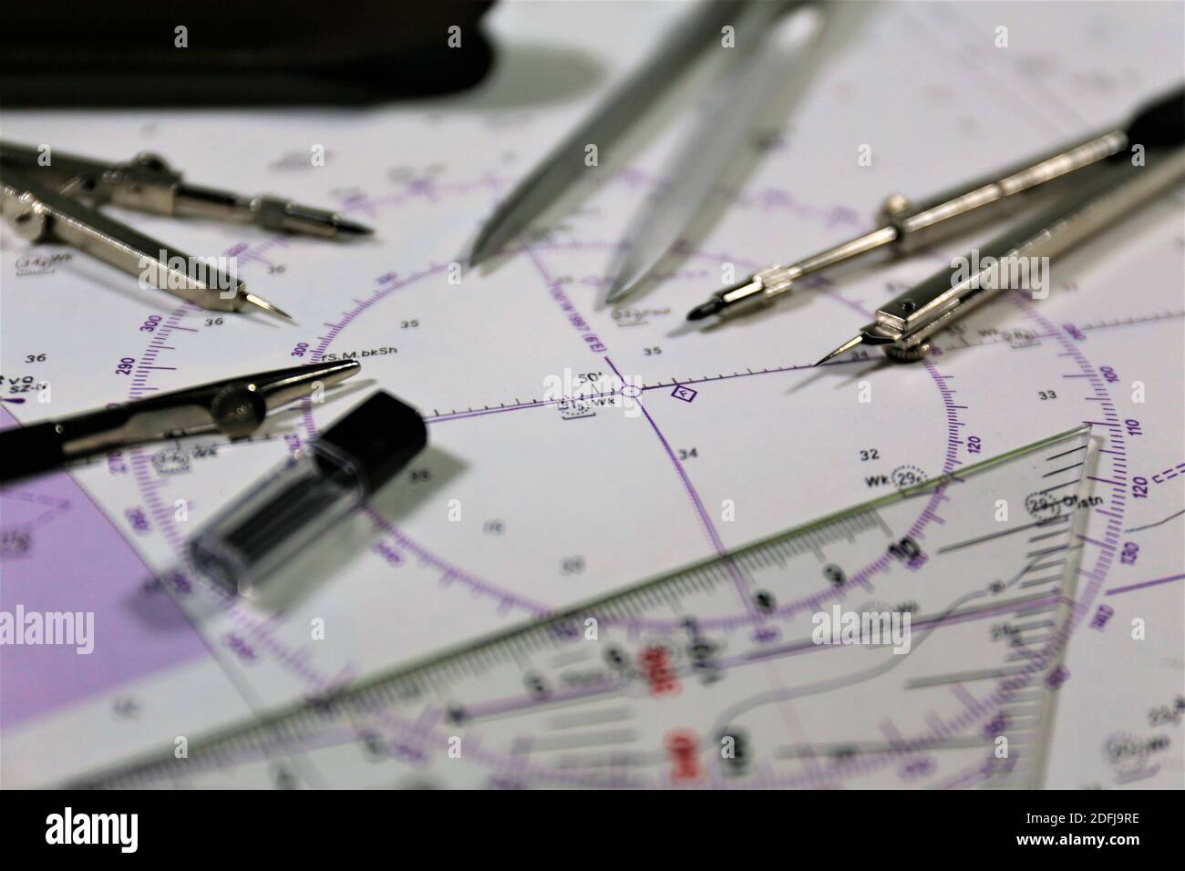 pen and map Stock Photo - Alamy