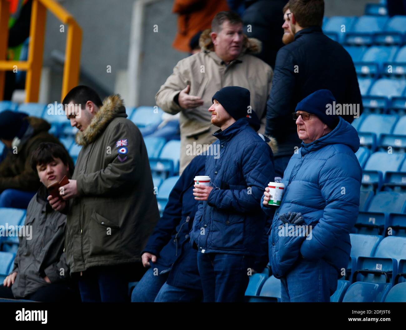 LONDON, United Kingdom, DECEMBER 05: Millwall Fans during Sky Bet ...