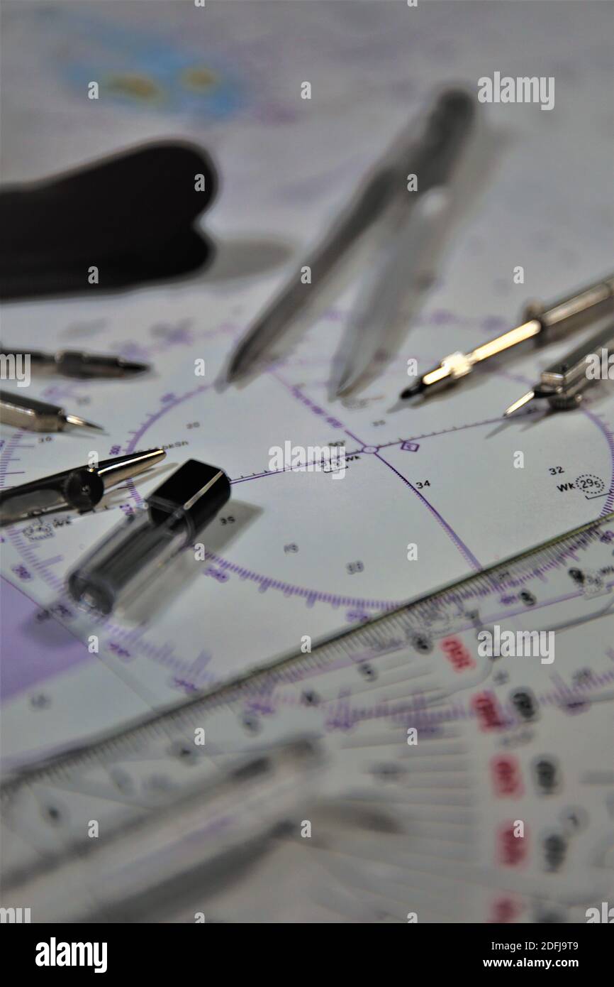pen and map Stock Photo - Alamy