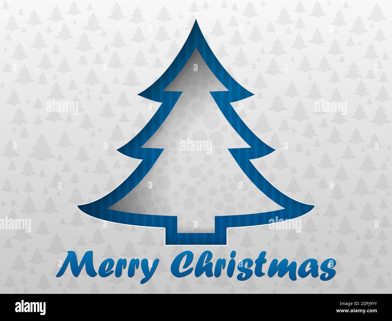 Christmas tree postcard background. Vector illustration Stock Photo - Alamy