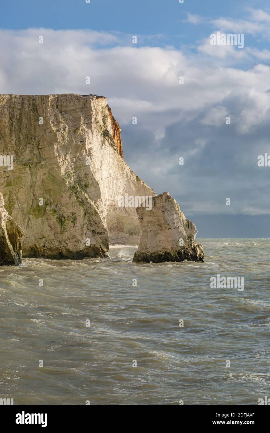 The Chalk Coastline at Seaford in Sussex Stock Photo - Alamy