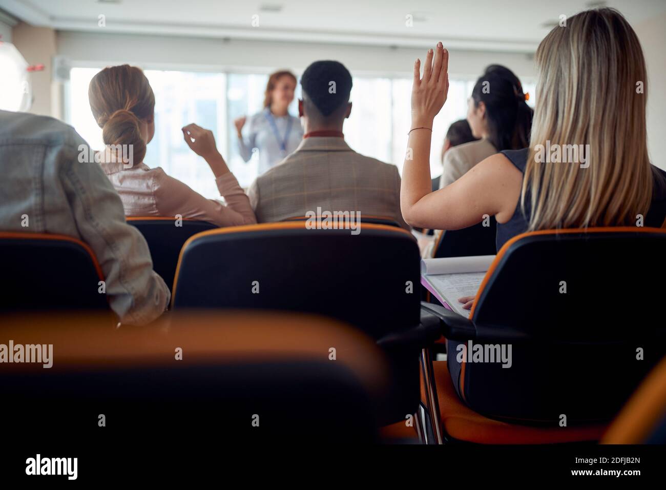 Public speaker asking questions audience hi-res stock photography and ...